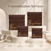 China Custom Embossing Logo Microfiber Jewelry Envelope Packing Pouch Square Bottom Microfiber Envelope Bag With Button for sale