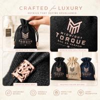 China Wholesale Jute Perfume Packaging Drawstring Pouch with logo Organic Black Jute Comb Soap Drawstring Storage Bag for sale