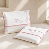 China Recyclable Cotton Twill Clothing Envelope Dust Pouch with logo Custom Design Cotton Scarf Hair Extension Envelope Packing Bag for sale