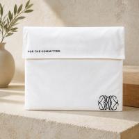 China Custom Embroidery Logo Velvet Double Layer Storage Bag With Flap Cover Large Clothing Blanket Bedding Organizer Wholesale OEM for sale