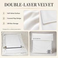 China Custom Embroidery Logo Velvet Double Layer Storage Bag With Flap Cover Large Clothing Blanket Bedding Organizer Wholesale OEM for sale