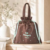 China Custom Printed logo Canvas Makeup Drawstring Travel Bag with Handles Reusable Canvas Shopping Gift Storage Pouch for Cosmetic for sale