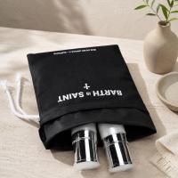 China Custom Waterproof Nylon Travel Drawstring for Cosmetic Toiletries High End Black Nylon Shoe Drawstring Dust Pouch with logo for sale