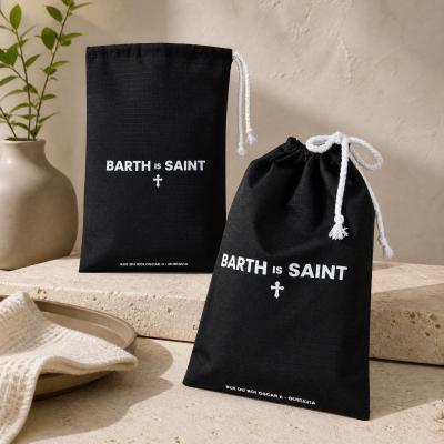 China Custom Waterproof Nylon Travel Drawstring for Cosmetic Toiletries High End Black Nylon Shoe Drawstring Dust Pouch with logo for sale