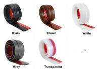 China Door Weather Strips Door Bottom Seal Clear Silicone Draft Silicone Strip For Sealing for sale