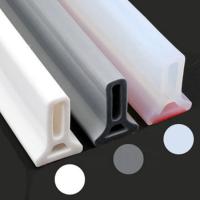 China High Quality Silicone Shower Threshold Water Barrier Bathroom Water Stopper for sale