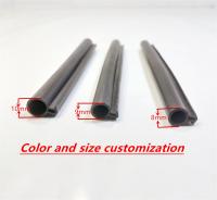 China Waterproof And 0.2 Inches Thick Silicone Door Bottom Strip With Silicone Material for sale