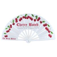 China 13 Inch Custom LED Bamboo Clap Clack Fan with Sublimation Printing - 33x66cm Foldable Design for Events for sale