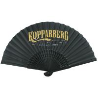 China Custom Logo Bamboo Folding Hand Fan 21cm x 38cm Eco-Friendly Wedding Gift Business Promotion for sale