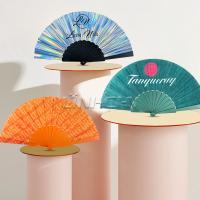 China Custom 23cm Plastic PVC Hand Fan with Logo Printing - 60g Lightweight Promotional Business Gift for sale