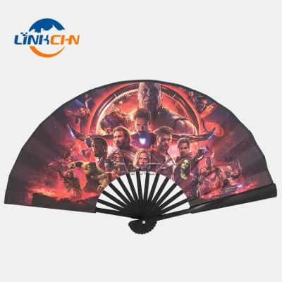 China Custom Double-Sided Printed Folding Fan 23-33cm Size Options 50-90g Weight for Promotional Events for sale