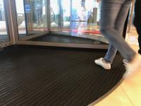China 12mm Single Black Wiper Entrance Door Matting Closed Struture for sale