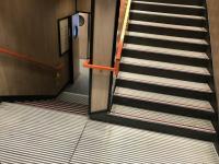 China Double Wiper Black 12mm Entrance Matting Carpet Open Structure for sale