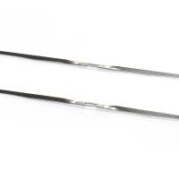 China C Type Heald Wires Duplex Textile Wire Heald 280mm Textile Machinery Weaving Loom Parts for sale