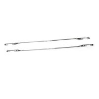 China C Type Heald Wires Duplex Textile Wire Heald 280mm Textile Machinery Weaving Loom Parts for sale