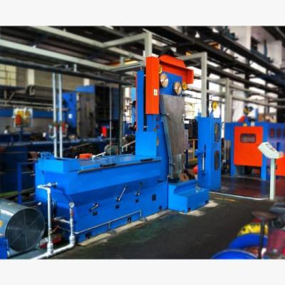 China Cu Rod Middle Drawing Machine ZL250/17 with Annealer and Dual Spooler 0.4-1.2mm 1500m/min for sale