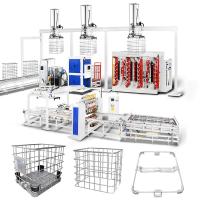 China IBC Cage Base Frame Welding Machine For IBC 1000L Water Tank Stainless Steel Cage for sale