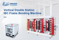 China Vertical Double Station IBC Frame Bending Machine Three-Phase Four Wires 380V for sale
