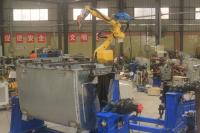 China MIG Welding Robot For Rubbish Bin With Laser Seam Tracking Robotic Laser Welding Machine for sale