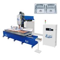 China Hwashi Automatic 304 Stainless Steel Sink Rolling Seam Welding Machine CNC Sink Welding Machine/Undermount Kitchen Sink for sale