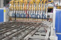 China Hwashi Automatic Multiple  Head Wire Mesh Spot Welding Machine for Shopping cart for sale