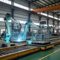 China IBC Tote Cage Fabrication IBC cage welding production line featuring vibration testing time 0 to 1 hour welding process for sale