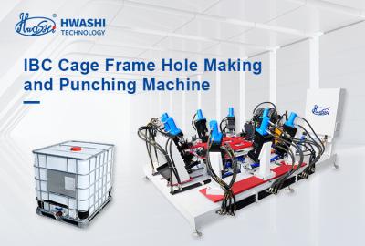 China IBC Cage Frame Hole Punching Machine Hydraulic High Efficiency 15-25sec Per Frame Rapid Punching for sale