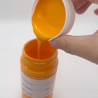 China Golden Yellow Polyester Pigment For Coatings Leather Cosmetic Inks for sale