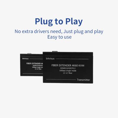 China OEM Supported HDMI Fiber Extender for KVM Control and More for sale