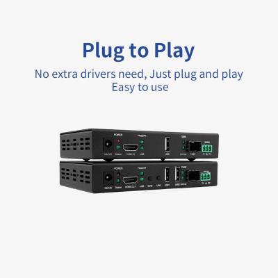 China Extender Device Type Fiber Optic HDMI Distribution System with 6Gbps Switching Capacity for sale