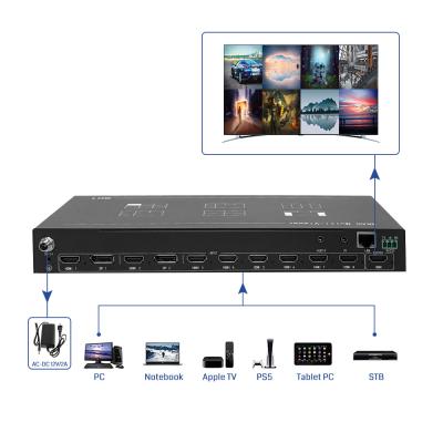 China RS232 Control Method Video Wall Controller Rich Input Options and 3.5mm Audio Separation for Optimal Performance for sale