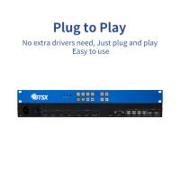 China Bitvisus 4x3 4K60 HDMI Conference Monitoring Solution 4 in 3 Out Black Multi-Viewer Screen Switch Adapter for sale