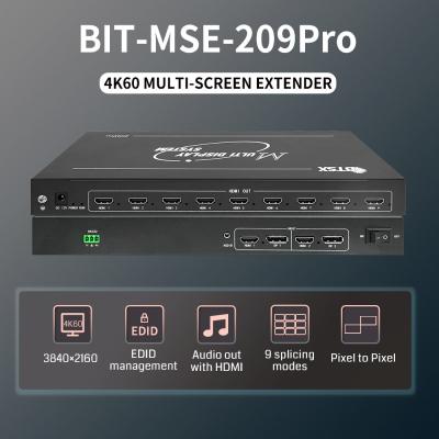 China 4K60 2 Input 9 Output Video Wall Controller with Any Splicing Mode for Professional Multi-Screen Viewer for sale