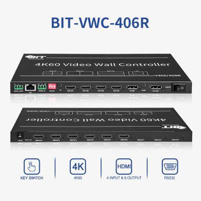 China 4 HDMI Inputs 4K60 Resolution HDMI Switcher with Remote Control for Seamless Video Input and Performance for sale