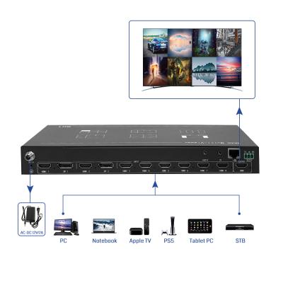 China 4K Video Wall Processor Technology and Rotating Splice for High Definition Screen Rotation Video Wall Controller for sale
