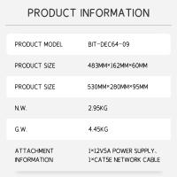 China 4K60  64 Opening Windows Surveillance Decoderor IP Stream Input Control Room NVR Decoder Electronic Map Security H.265 Decoder for sale