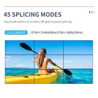 China 4K 8K Video Wall Controller 4K60 1 in 15 Out 1080P60 and 1200P60 2X4 3X3 3X4 Video Wall Output Large Advertising Walls for sale