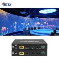 China 4K60 150m HDBaseT Extender Support One Loop Out Audio Extraction HDMI Extender IR/RS-232/CEC Control Cat6 HDMI Extender for sale