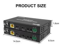 China 4K60 150m HDBaseT Extender Support One Loop Out Audio Extraction HDMI Extender IR/RS-232/CEC Control Cat6 HDMI Extender for sale