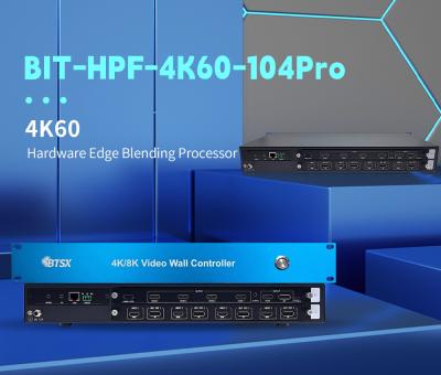 China Bitvisus 4K60 Input Seamless Edge Blending Pure Hardware Video Wall Controller for Multi-Projector Displays for sale