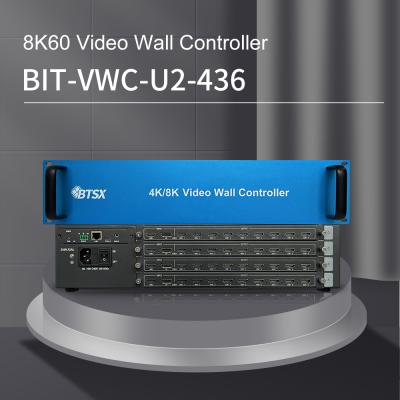 China 3.5MM Audio Separation Video Wall Controller Supporting Max Input Resolution 7680×4320 60Hz 2×2 Mode Custom Resolution Support for sale