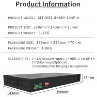 China 8K60 Multi-Screen Expander Video Wall Controller with 1 Input 4 Output 8K60 Resolution and 4K60 HDMI Display for sale