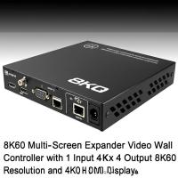 China 8K60 Multi-Screen Expander Video Wall Controller with 1 Input 4 Output 8K60 Resolution and 4K60 HDMI Display for sale