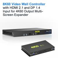 China 8K60 Video Wall Controller with HDMI 2.1 and DP 1.4 Input for 4K60 Output Multi-Screen Expander for sale