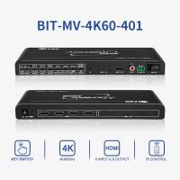 China 1 in 4 Out Video Wall Controller with 4K60 Output Multi Display Modes and RS232 Control for Command Center for sale