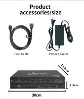 China 4K60 Video Wall Controller with 9 HDMI Outputs for Industrial-Grade Multi-Screen Display for sale