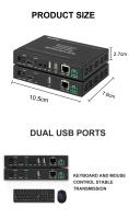 China 4K30Hz Video Wall Controller with 100m Transmission and USB-KVM Function for Multi-Channel HDMI KVM Extender for sale