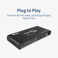 China Universal 4K60 Video Wall Controller with 1x4 HDMI Distribution and Remote Control for Multi-Display Tiling for sale