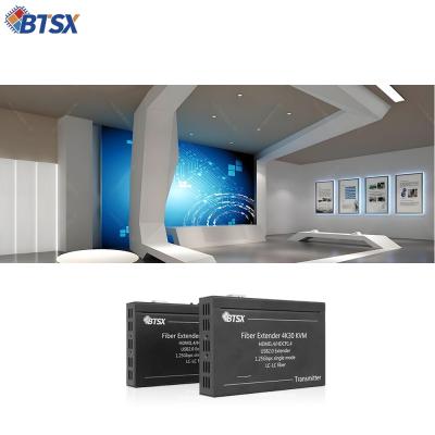 China Zero Delay 30KM Fiber Optic KVM Extender with 4K30 Resolution for Industrial AV Transmission for sale