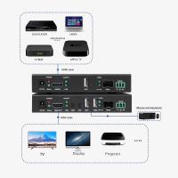 China Zero Delay 30KM Fiber Optic KVM Extender with 4K30 Resolution for Industrial AV Transmission for sale